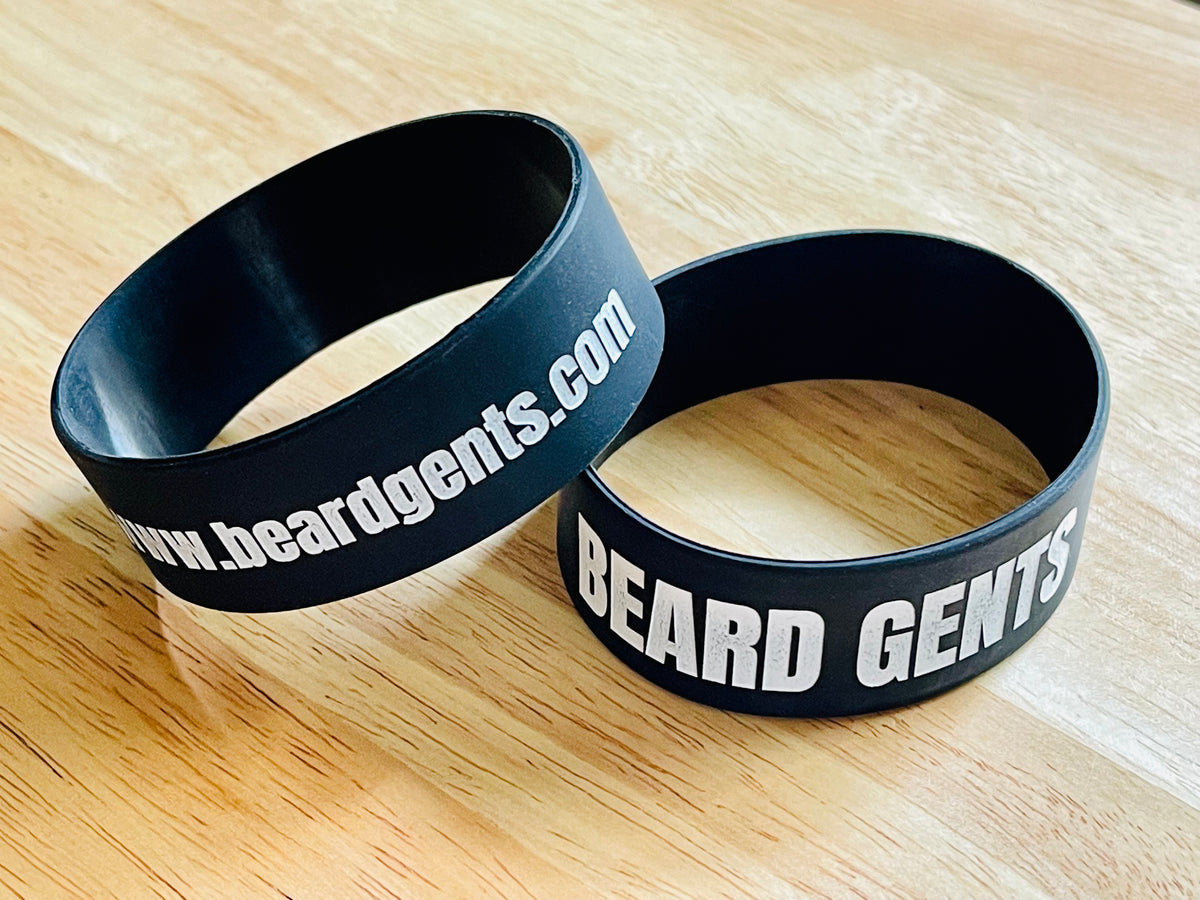 Beard Gents Silicone Wristband